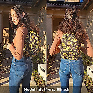 Choco Mocha Purple Small Backpack for Girls, Travel Mini Backpack Purse for Teen Girls Cute Bookbag 11 Inch, Tie Dye