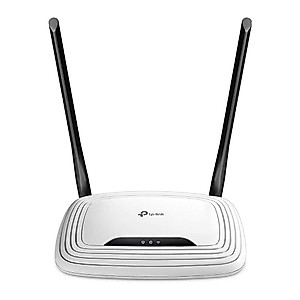 TP-Link N300 Wireless Wi-Fi Router - 2 x 5dBi High Power Antennas, Up to 300Mbps (TL-WR841N) (Renewed)