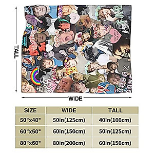 Blanket Bo Burnham Soft Warm Fluffy Lightweight Blanket for Throws Blankets All Season for Bedroom Living Room (50"x40")