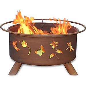 Patina Products F110, 30 Inch Flower & Garden Fire Pit