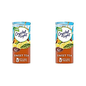 Crystal Light Sweet Tea Drink Mix, 1 count (Pack of 2) (contains 6 pitcher packets each)