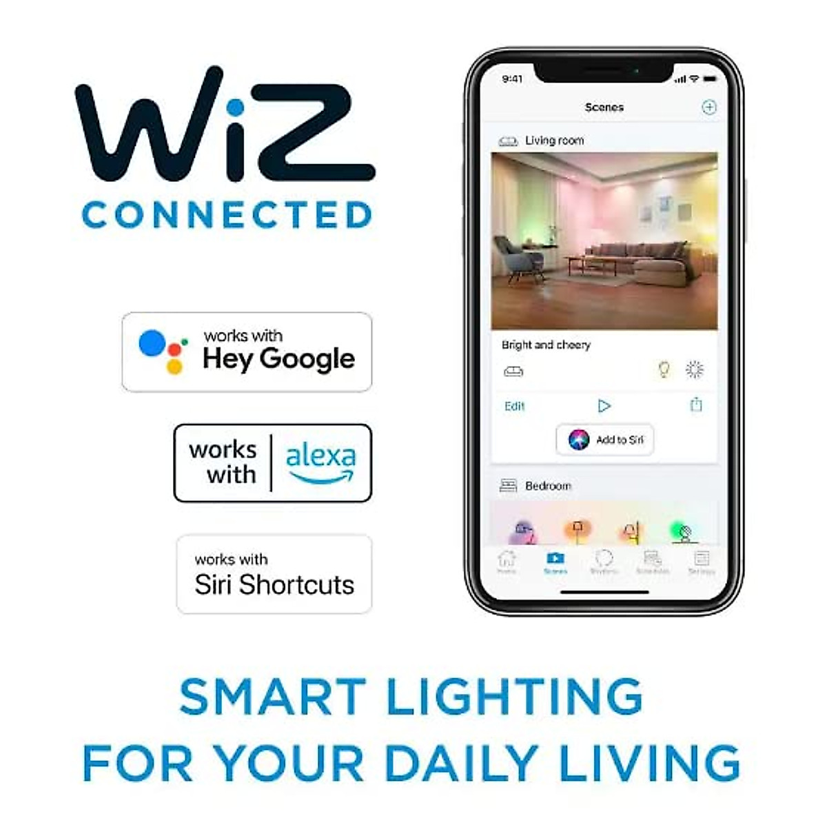 Philips Tunable White ST19 60W Equivalent Dimmable Smart Wi-Fi WiZ Connected Vintage Edison LED Light Bulb (2 Pack), Compatible with Alexa, Google Assistant, and Siri Shortcuts