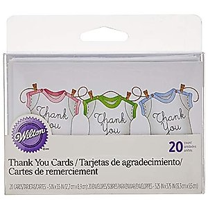 Wilton 20-Pack Onesie Thank You