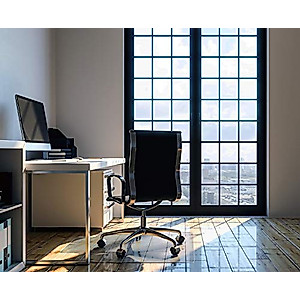 "Floortex Polycarbonate Chair Mat with Lip 48"" x 60"" for Hard Floors", clear (FR1215219LR)