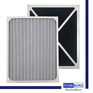 PUREBURG 30930 Replacement True HEPA Filters Compatible with Hunter HEPAtech 30020 30393 30200 30201 30205 30250 30253 30255 30256 30350 30374 30375 30377 30380 30390 37255 37375,2-Pack