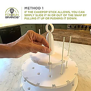 Bakelicious Cake Pop Stand, 24-Piece, White