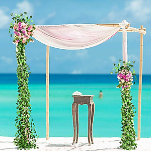 DearHouse 12 Strands Artificial Ivy Leaf Plants Vine Hanging Garland Fake Foliage for Home Kitchen Office Room Wall Decor, 91 Feet