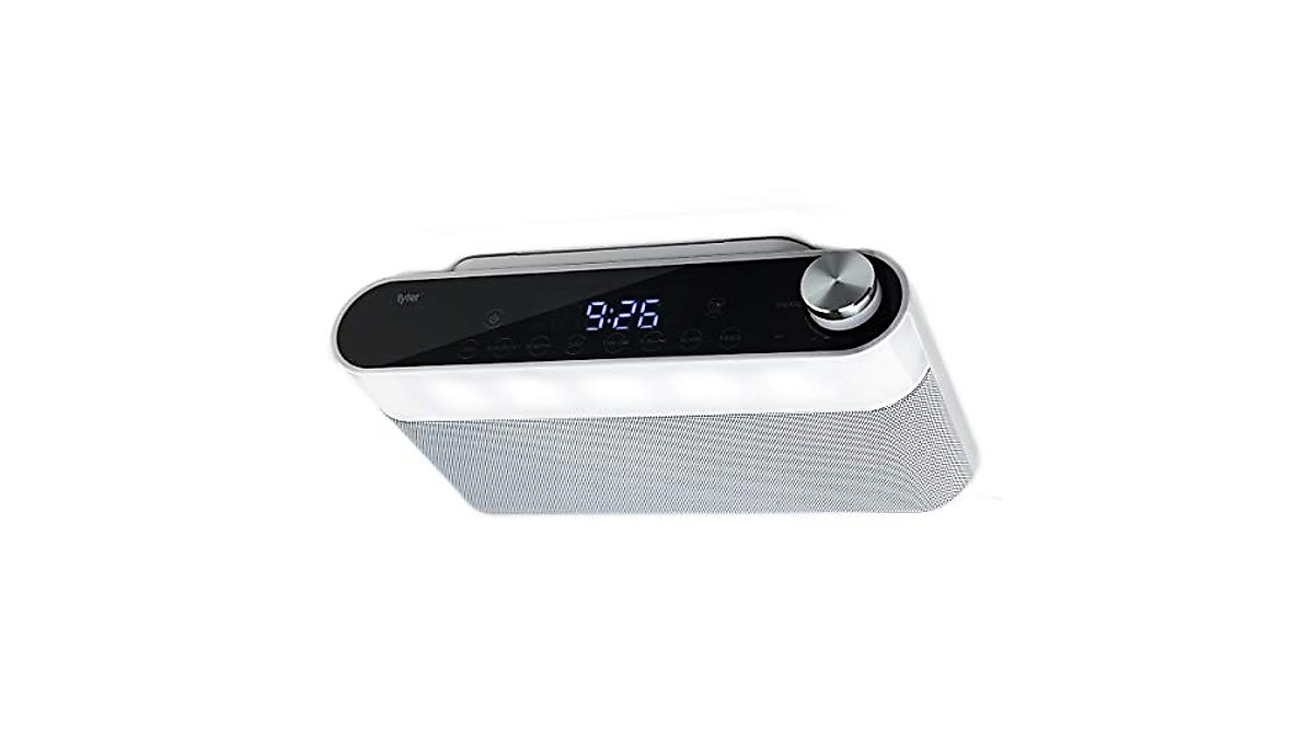 Tyler Bluetooth Under Cabinet Music System – Wireless, FM Radio & LED Light