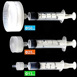 Ks-Tek Plastic Clear Reusable Syringe Filter Used with Filter Membranes, Durable and Stable for Lab Filtration (13mm,5)