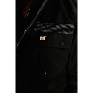 Caterpillar Men's Heavy Insulated Parka (Regular and Big & Tall Sizes), Black, X Large