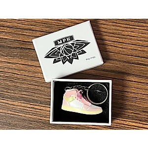 MPK Mini Basketball Sneaker Keychain 3D Stereo Model Shoes Shoe Model Pendant decorate Send a Gift interesting gadgets (4-color(4pack))