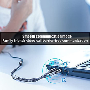 RonFin 2-Pack Headphone and Microphone Splitter Cable, Headphone Splitter Y 3.5mm Audio Cable TRS Splitter Port Gaming Headset Splitter Pc Earphone Adapter VoIP Phone