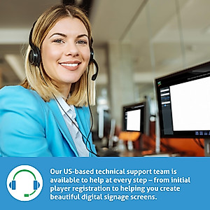 Digital Media Bridge - Premium Digital Signage Display 4K Player with Streaming Video | Media Player for Dynamic Advertising and Business Display | Central Cloud Control | No Subscription Fees