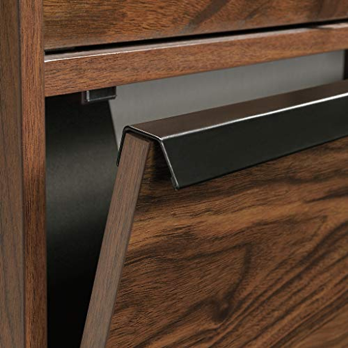 Sauder Harvey Park Wall Desk, Grand Walnut Finish