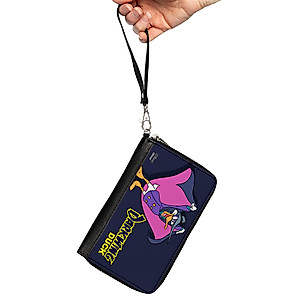 Buckle-Down Women's PU Zip Around Wallet Rectangle-Darkwing Duck, 7.5"x4.5"