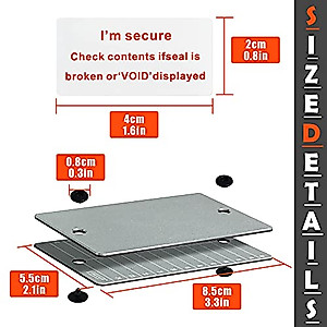 CONDOLD Steel Bitcoin Wallet Cryptocurrency Seed Storage Indestructible Cold Wallet Phrases Mnemonic Metal for Private Keys Supports up to 24 Words for Storing Bitcoin, Ethereum, ERC20 and More with