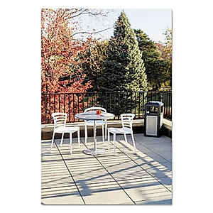 Safco Products 2490SL Entourage Table Base (Top Sold Separately), Silver