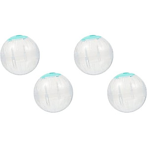 4 pcs Ball Chinchillas Special Clear Animals Small Hamster Running Run Indoor for Dog Chinchilla Wheels Funny Toys Supplies Toy Sports Mini Animal Exerciser Jogging Wheel