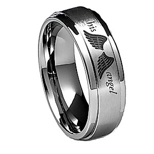 Southern Designs His Angel Rings - Matches The Her Cowboy Rings in Silver (9)