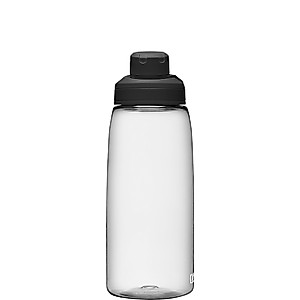 CamelBak Chute Mag BPA Free Water Bottle with Tritan Renew - Magnetic Cap Stows While Drinking, 32oz, Clear