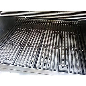 DELSbbq 4-Pack Universal Replacement Heat Plate Flame Tamer for Grand Turbo Grills, Ceramic Brick Flame Tamer, Replacement Parts for Grand Turbo Grand Hall, Barbeques Galore Grand Turbo, Members Mark