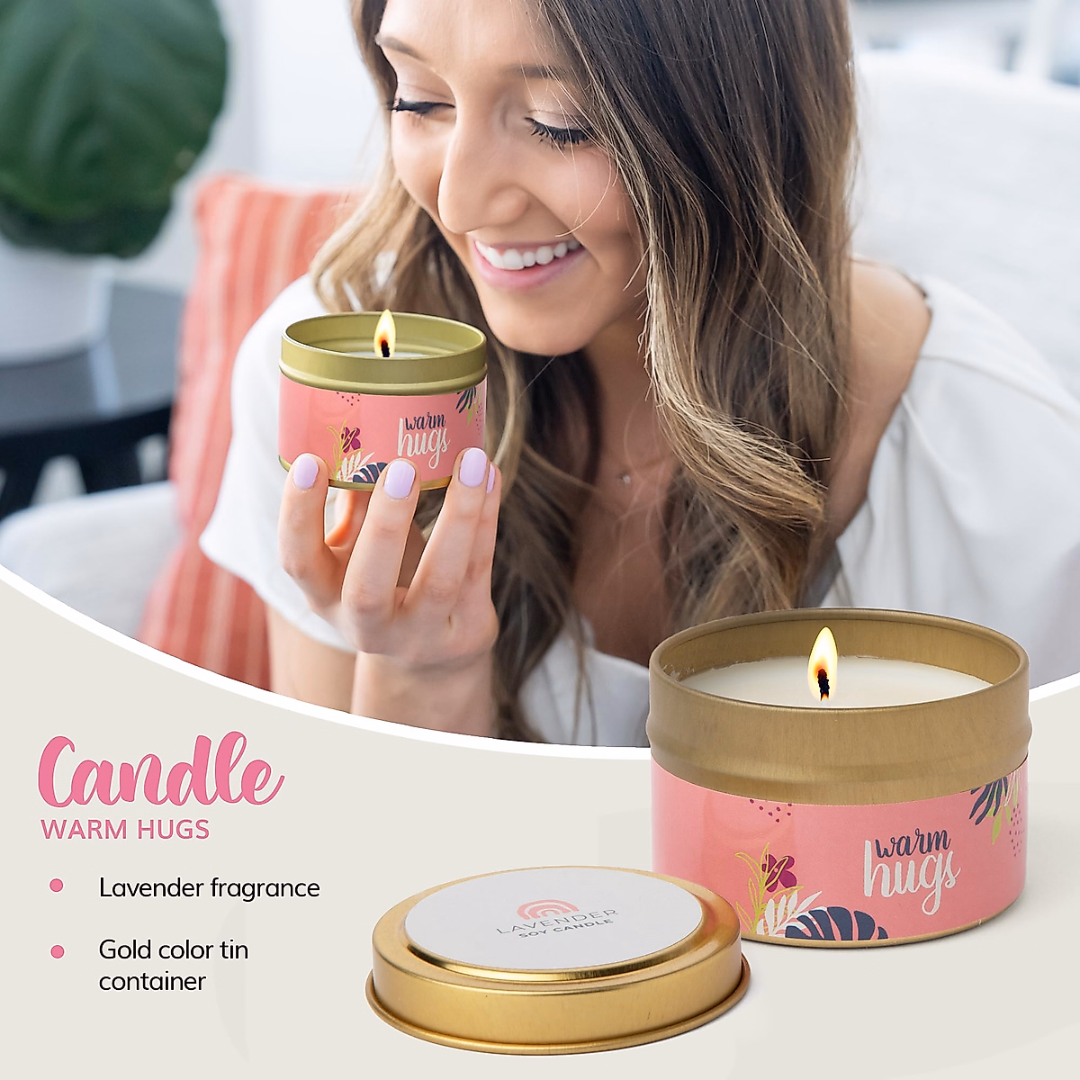 JUUPSii Womens Gift Set, Birthday Gift Baskets for Women, Self Care Package for Women, Relaxing Spa Gifts for Her, Friends, Mom, Wife, Female, Coworker, Sister 12oz stainless