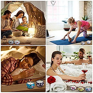 Howemon Scented Candles Gift Set, Natural Soy Wax Portable Travel Tin Candles Women Gift with Strongly Fragrance Essential Oils for Stress Relief and Aromatherapy - 16 Pack