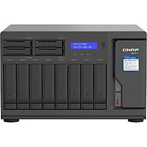 QNAP TVS-h1288X-W1250-16G High-speed media NAS with Intel® Xeon® W-1250 CPU and Two 10GbE Ports
