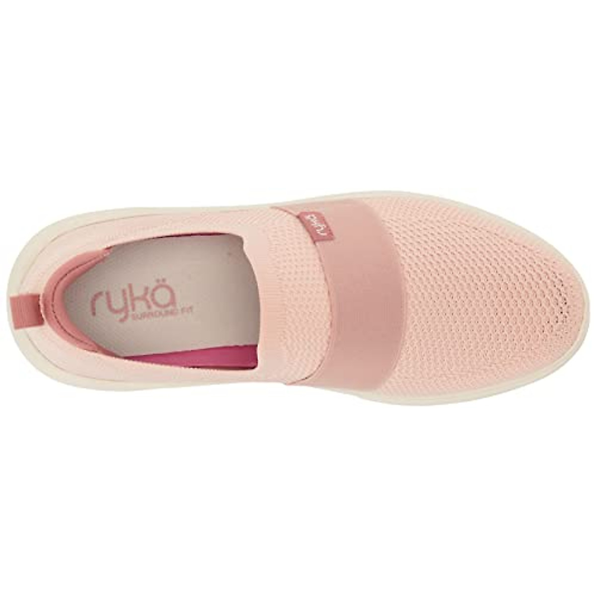 Ryka Women's Astrid Knit Slip On Sneaker Pink 10 W