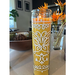 State & Water Encanto Inspired Butterfly Decals for Prayer Candles, 8 Pack (4 White, 4 Gold), fits 8 inch Tall Glass jar (not Included)