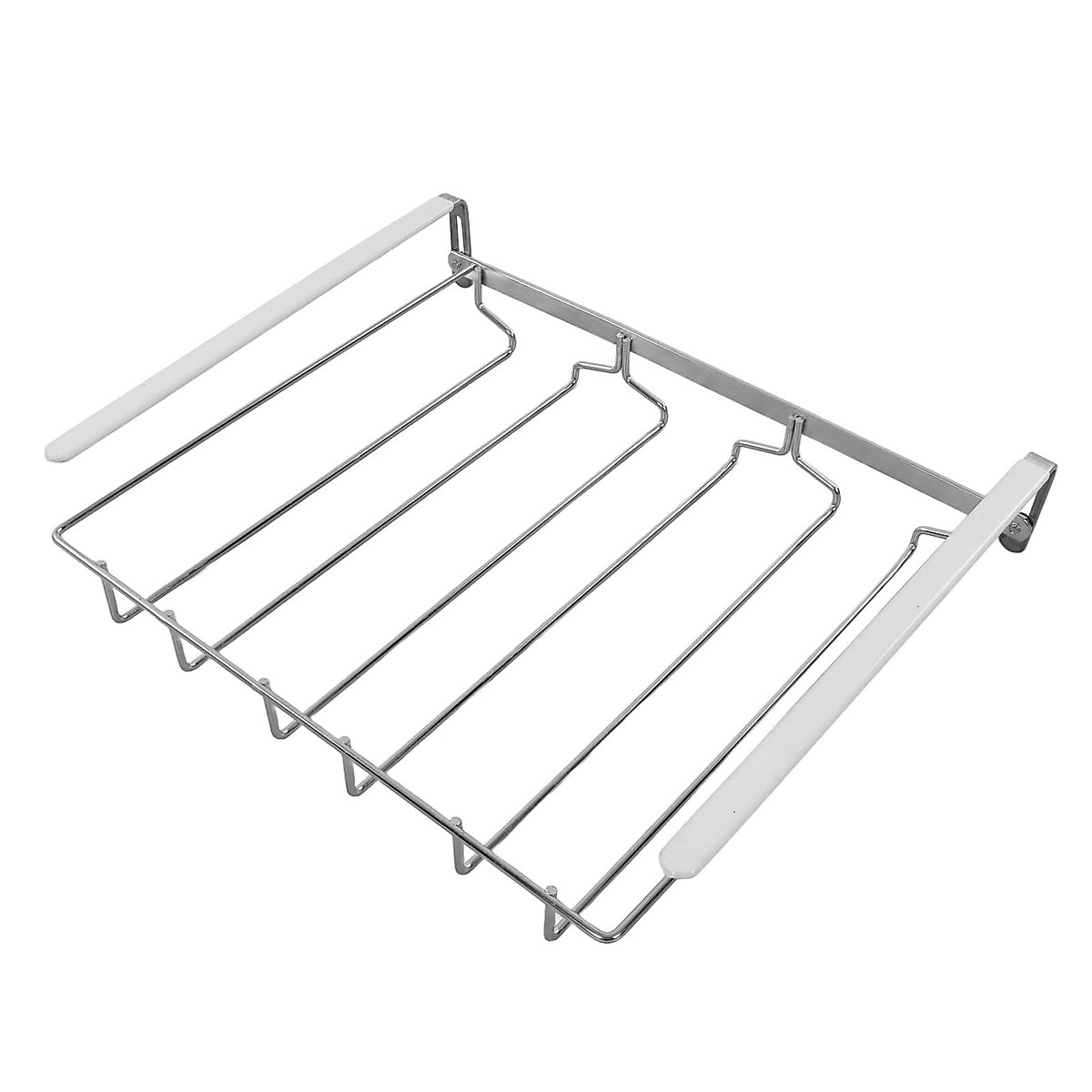 Tnfeeon Wine Glass Rack Under Cabinet Stemware Wine Glass Holder Glasses Storage Hanger Metal 304 Stainless Steel Hanger Storage Shelf for RV Mini Bar Kitchen Storage