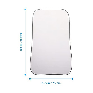 EXCEART 2pcs Intraoral Mirrors 2 Sided Pofessional Occlusal Photographic Mouth Mirror Dental Photo Reflector Glass Mirrors Tools for Clinic Doctor Silver