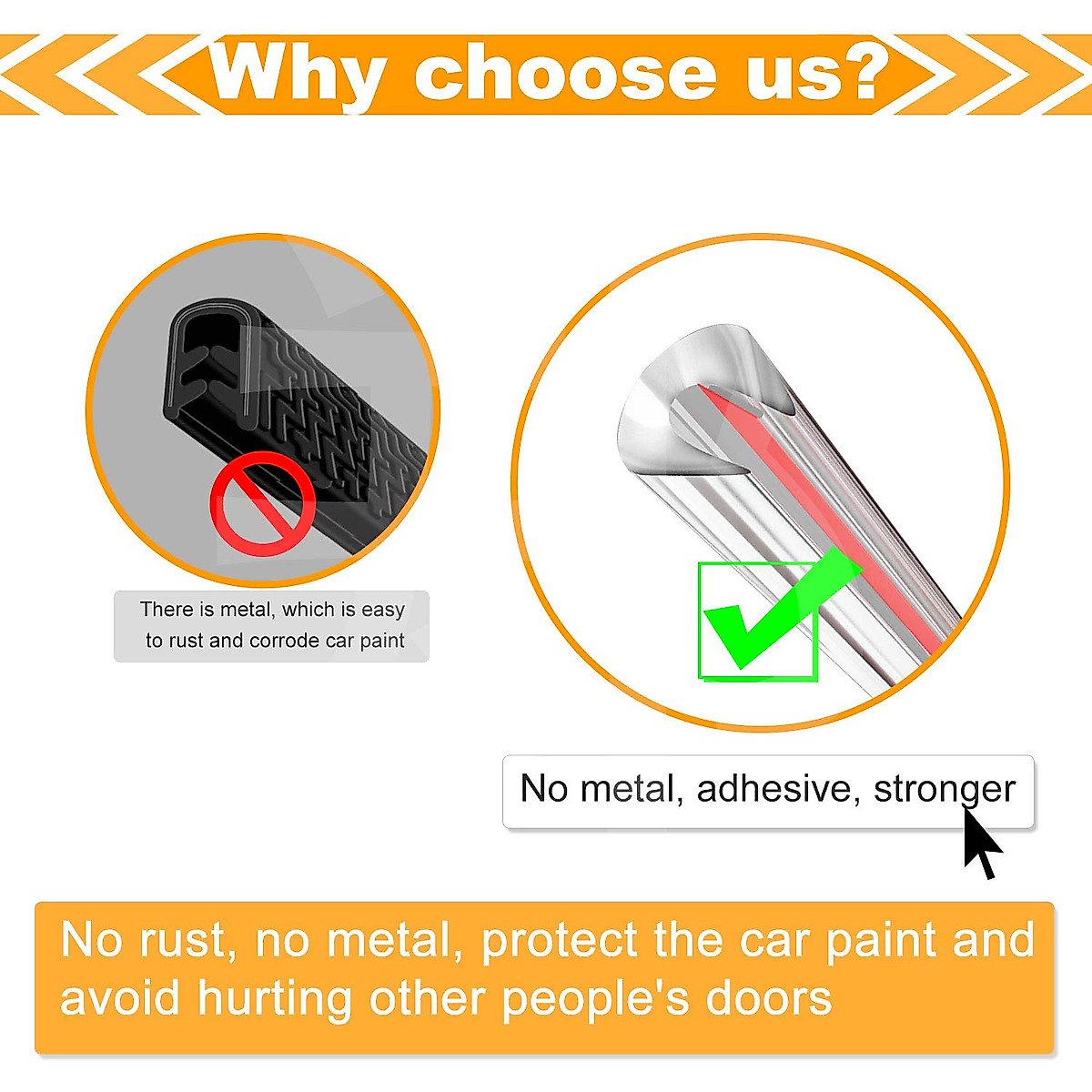 Eytool Clear Car Door Edge Protector,32Ft(10M) Car Edge Trim Rubber Seal Protector with U Shape Car Protection Door Edge Guard Fit for Most Car