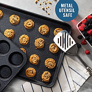 Granitestone Red Pots and Pans Set Nonstick, 20 Pc Kitchen Cookware Set & Bakeware Set with Mineral & Diamond Coating, Long Lasting Nonstick, Ultra Durable, Oven and Dishwasher Safe, 100% Toxin Free