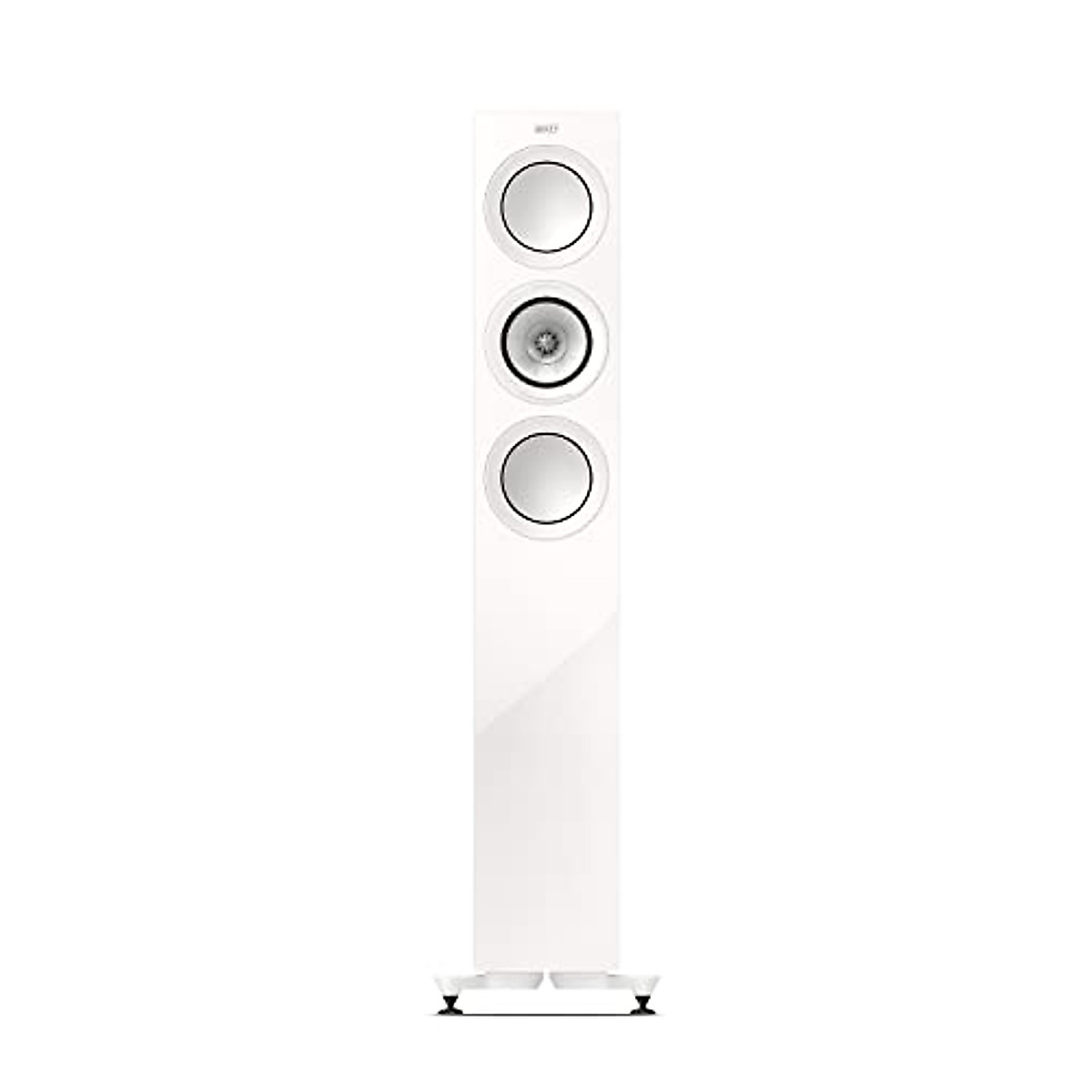KEF R5 Meta Compact 3 Way Floorstanding Speaker - Each (Gloss White)