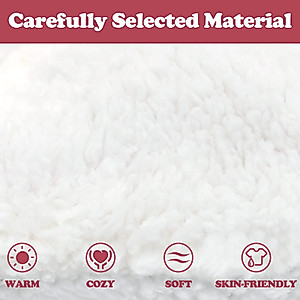 Baby Girl Winter Hat Toddler Hats for Girls Boys Sherpa Lined Trapper Hat Baby Hats and Mittens Toddler Gloves Rose 12-24 Months