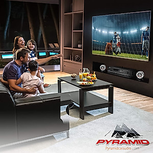 Pyramid 300 Watt Marine Tweeter Speaker - 3.75” Aluminum Bullet Horn w/ 1” Titanium Dome Tweeter, 2k-25kHz Frequency Response, 4 Ohm Impedance, Heavy Duty 20 Oz. Magnet Structure -TW28 (Pair)