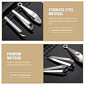 UPKOCH Fishing Tackle Fishing Tackle Fishing Tackle Stainless Steel Fishbone Hair : 3pcs Flat and Slant Mini Filet Hair Remover Tool for Fish Chicken Plucker Meat Hand Tools Hand Tools Hand Tools