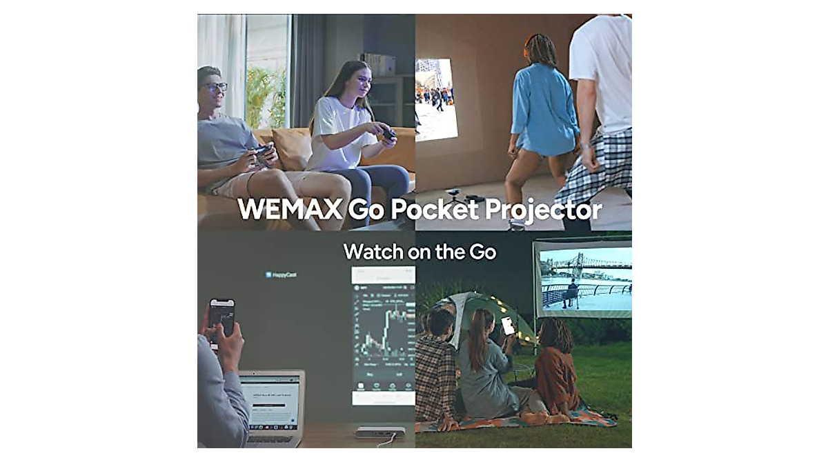 Pocket Cinema: WEMAX Go Portable Projector & 40" Screen