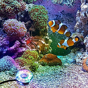 MiOYOOW LED Aquarium Light, Colorful Submersible LED Light Waterproof USB Underwater Light for Aquarium Fish Tank