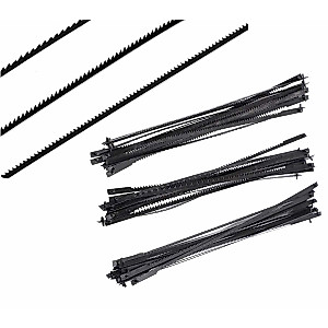 FOXBC 5 Inch Scroll Saw Blade Pin End, (10/15/18 TPI - 36 Pack)