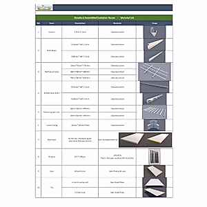 Detachable Container House, Luxury Villa Removable House, Portable House, Prefab Houses, Container House, Gest House,Restaurant, Bar, Hotel, Warehouse, Hospital, Apartment. (Green)