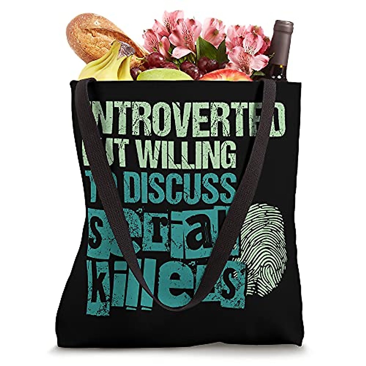 Introverted But Willing To Discuss Serial Killers True Crime Tote Bag