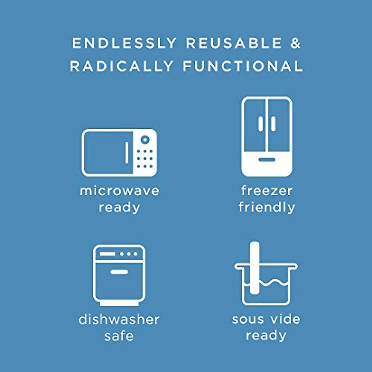 Stasher STSU01A Silicone Reusable, Stand-Up Mid (Clear) & Silicone Reusable Storage Bag, Sandwich (Aqua) | Food Meal Prep Storage Container