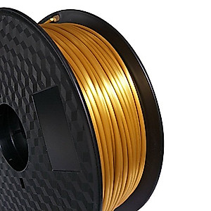 2.85mm Silk Gold PLA Filament 3D Printer Filament 1KG 2.2LBS Spool 3D Printing Material 3mm Silky Shiny Metallic Gold CC3D