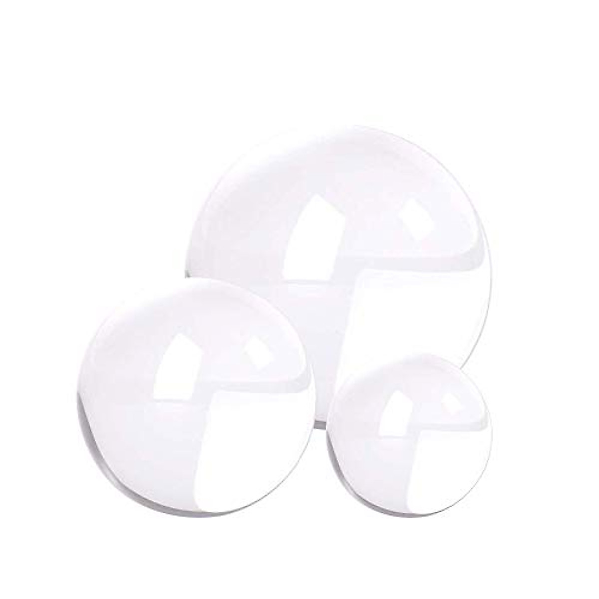 EMART Crystal Ball for Photography 3 Pack, Props Decoration, K9 Crystal Lens Ball Suitable for Gazing Divination, Feng Shui, Fortune Telling, Meditation Divination(3 Pack, 60/80/100mm)