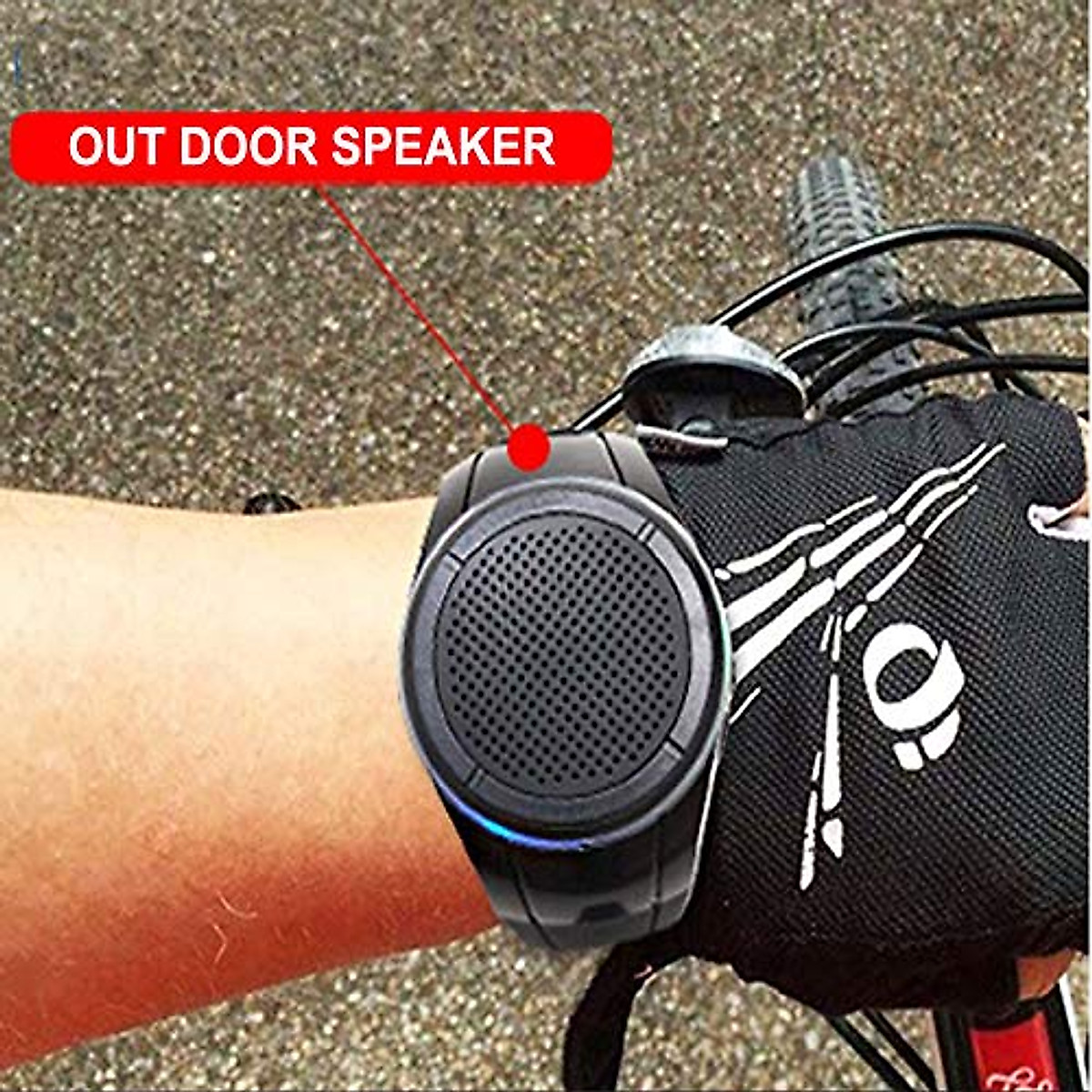 Frewico X10 Wearable,Portable Bluetooth Speaker Watch,Cear Call Speakerphone,IPX5 Waterproof,TWS,SD Card Slot(Black)