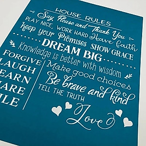 MANGOUSONG Screen Printing Kit,22x28cm House Rules Mesh Screen Stencils Self-Adhesive Silk Screen Printing Stencil for Canvas Bag Print