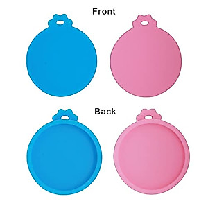 Yobbai 6 Pack Cat Food Cans Lids, Food Safe BPA Free & Dishwasher Safe,Silicone Can Lids Covers for Cat Food Cans