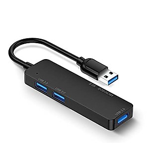 Slim & Lightweight High Speed USB 3.0 Hub 5 in 1 Adapter Multi Splitter Adapter with TF SD Card Reader